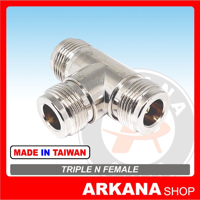 Jual KONEKTOR T 3 WAY TRIPLE N FEMALE | Shopee Indonesia