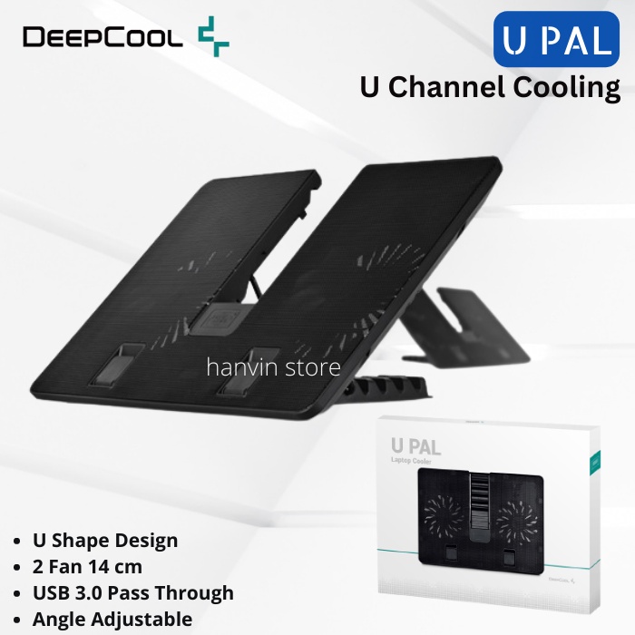 Jual DEEPCOOL U PAL Notebook Cooler with 2 FAN 14cm | Shopee Indonesia