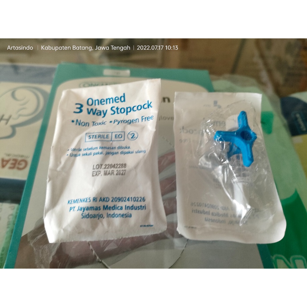 Jual Three Way Stopcock Onemed Threeway 3 Way dengan Extension Tube ...