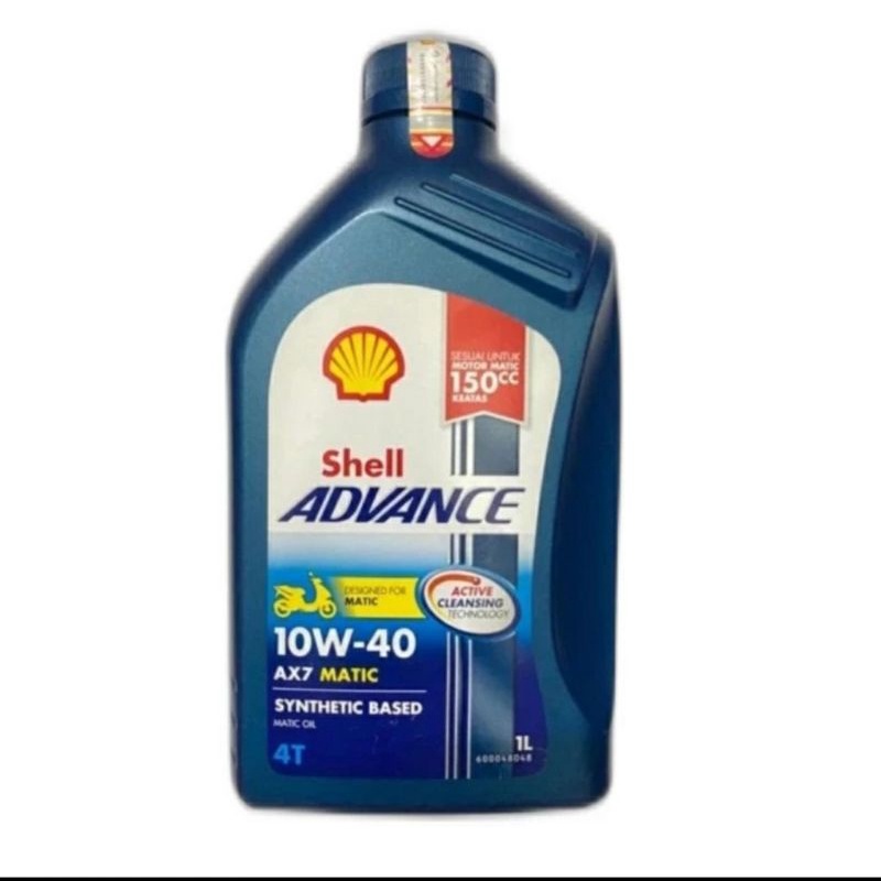 Jual Oli Motor SHELL ADVANCE 4T AX7 / SHELL AX 7 Matic 10W40 Api SM/MB ...