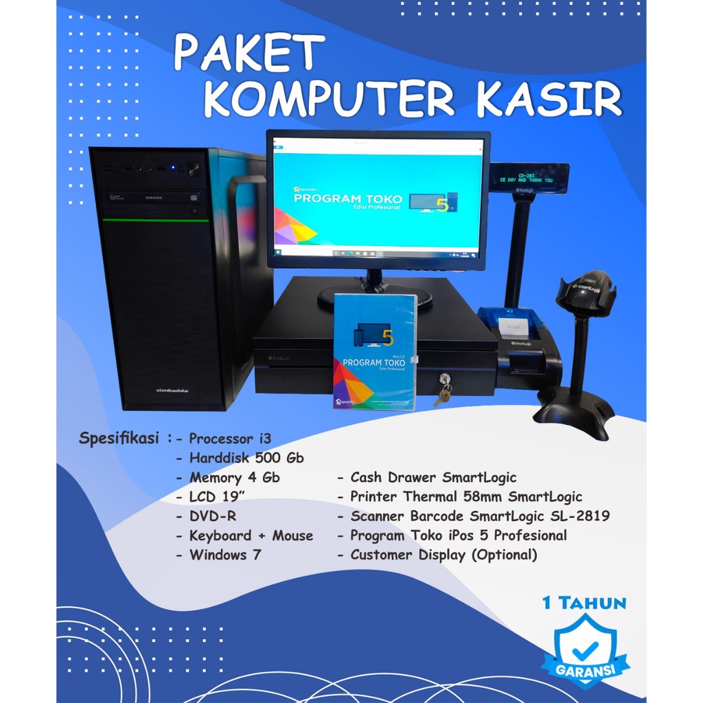 Jual PAKET KOMPUTER KASIR PROGRAM IPOS 5 PROFESIONAL MURAH!!! | Shopee ...
