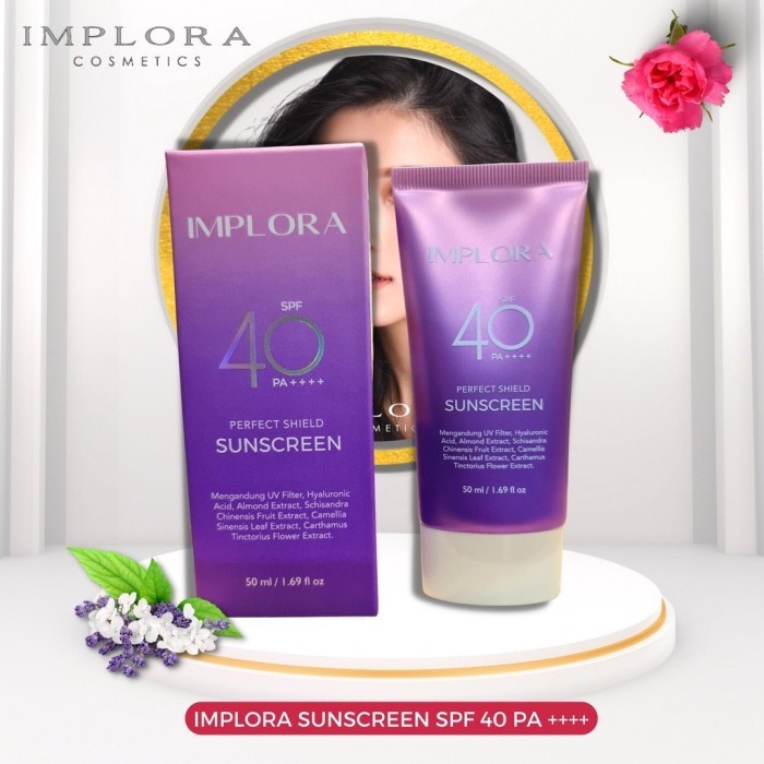 Jual Kasir Grosir Implora Perfect Shield Sunscreen SPF 40 PA++++ 50ml ~ Implora Sunscreen ...