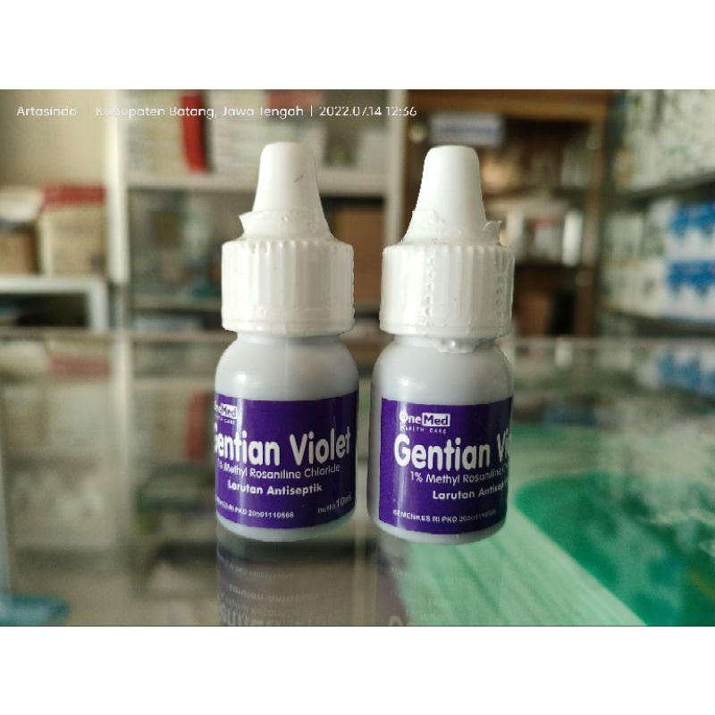 Jual Onemed Gentian Violet 10ml Obat Kumur Luka Mulut Sariawan | Shopee ...