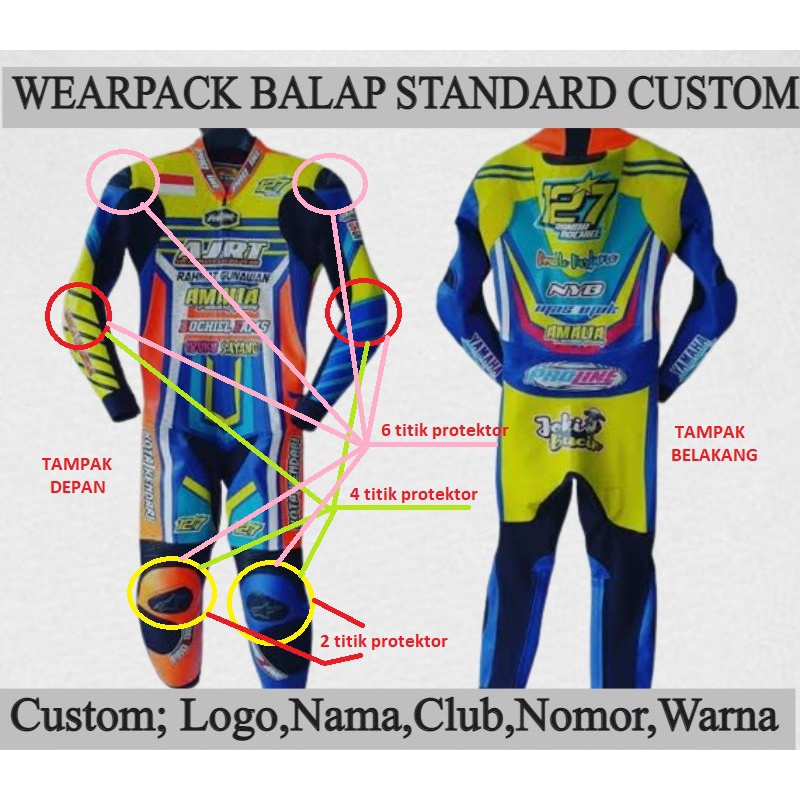 Jual WEARPACK CUSTOM FREE DESIGN. HANYA WEARPACK SAJA. UNTUK ANAK DAN ...