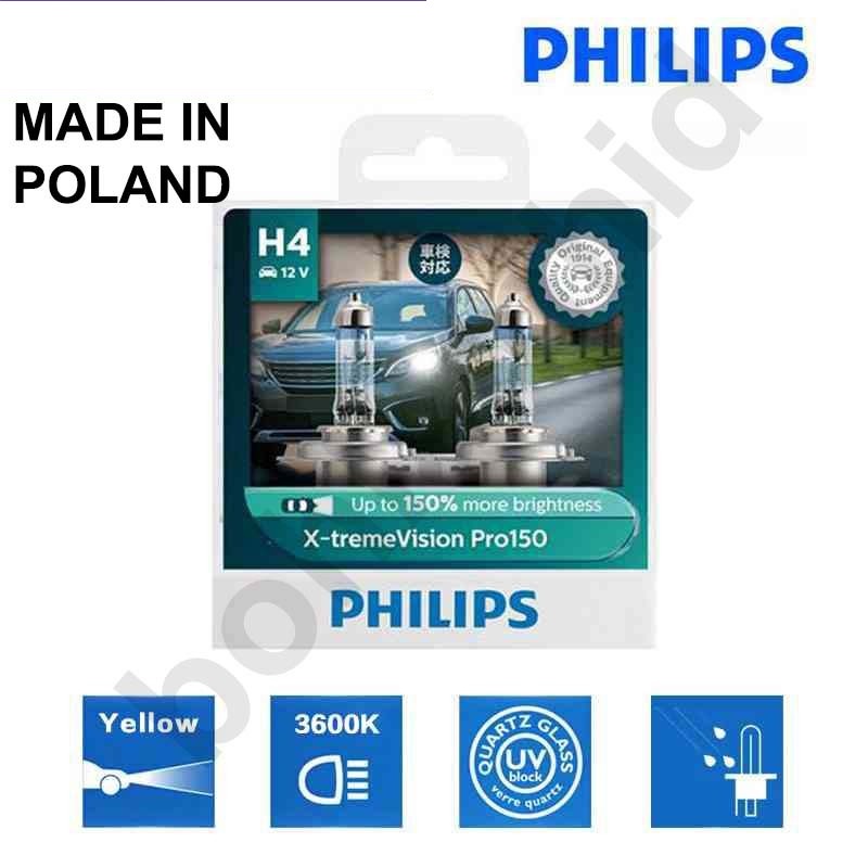 Jual Lampu Mobil H4 Philips RacingVision GT200 Racing Vision Made in ...