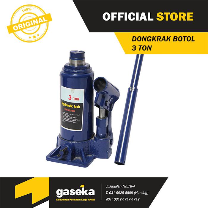 Jual DONGKRAK BOTOL 3 TON / DONGKRAK HIDROLIK / HYDRAULIC BOTTLE JACK ...