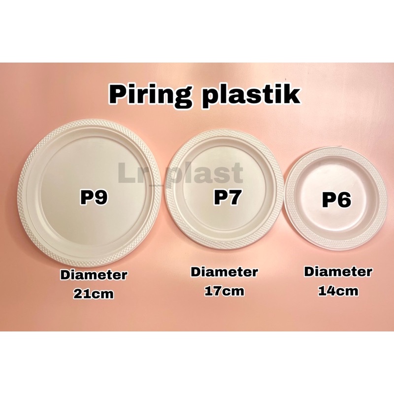 Jual 50pcs | PIRING PLASTIK / PIRING 9 / PIRING 7 / PIRING 6 PIRING ...