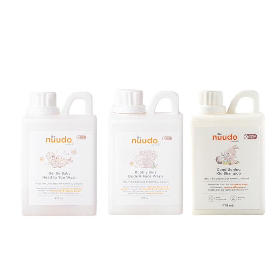 Jual nuudo baby by Pureco refill size 475ml | Shopee Indonesia