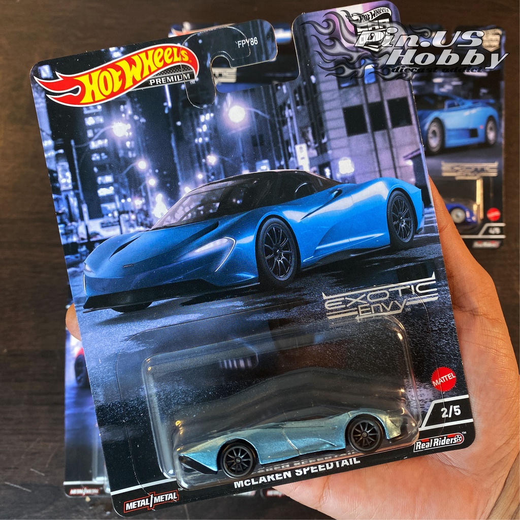 Jual HOT WHEELS PREMIUM McLAREN SPEEDTAIL EXOTIC ENVY 2022 , DIECAST 1: ...