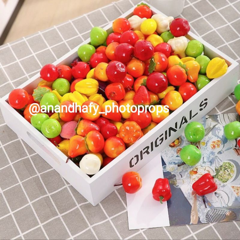 Jual Buah dummy artificial mini fruit sayur sayuran vegetable pumpkin ...