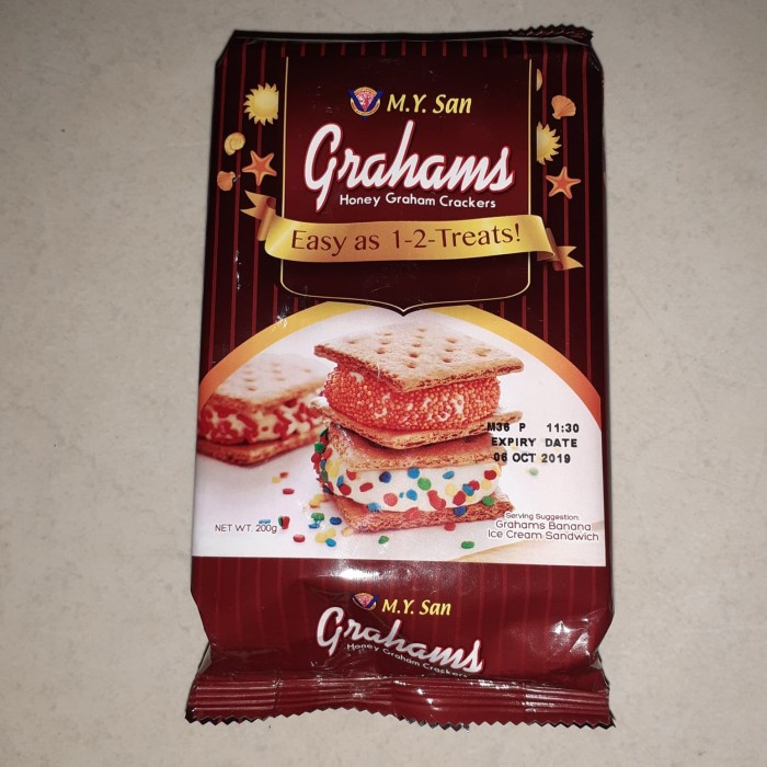 Jual Mysan Grahams Honey Graham Crackers Biskuit Kue Dessert Manis ...