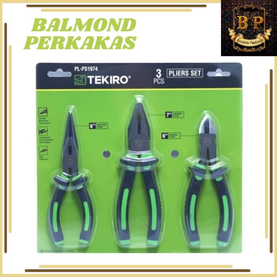 Jual Tang set TEKIRO Tang Lancip 6" Kombinasi 7" Potong 6" | Shopee ...
