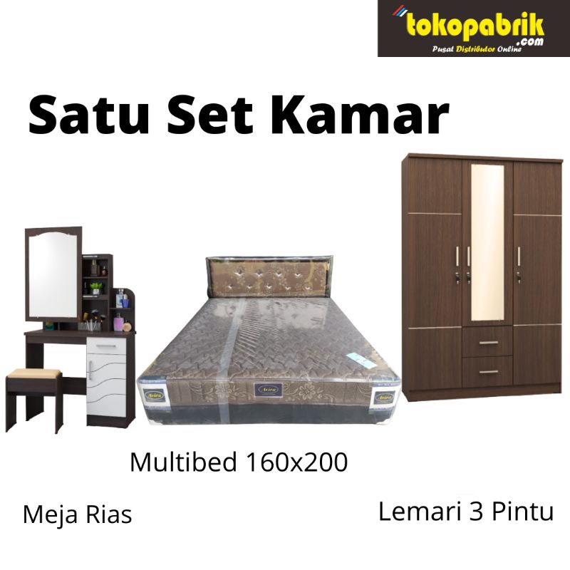 Jual Set Kamar Tidur Divan Springbed Lemari Meja Rias - Paket Seserahan ...