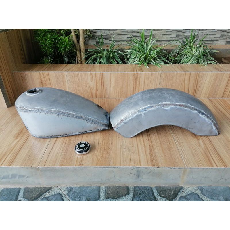 Jual paket tangki sporters plus slebor spakbor tapak lebar harley BSA ...