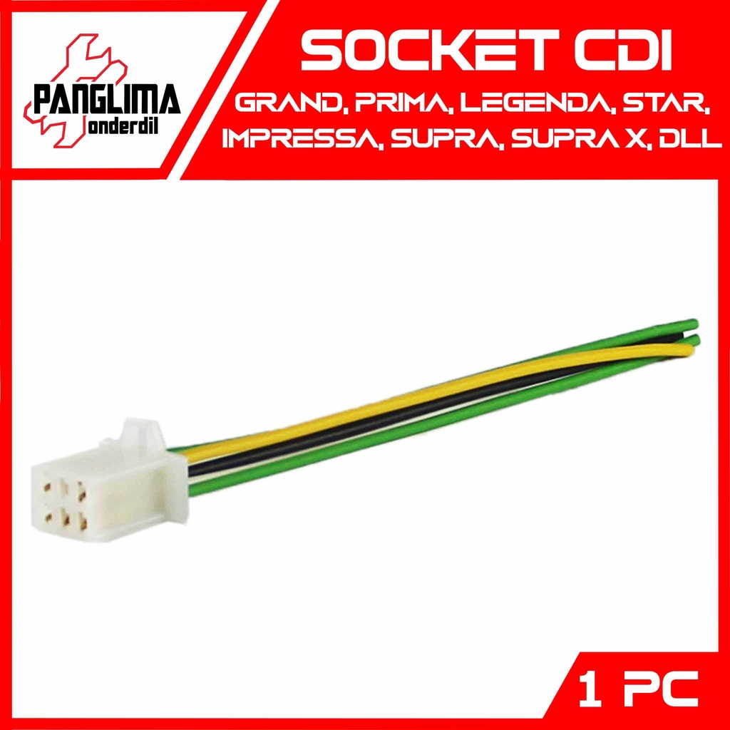 Jual Socket CDI Female Astrea Grand & Supra-X 125 & Karisma-Kharisma ...