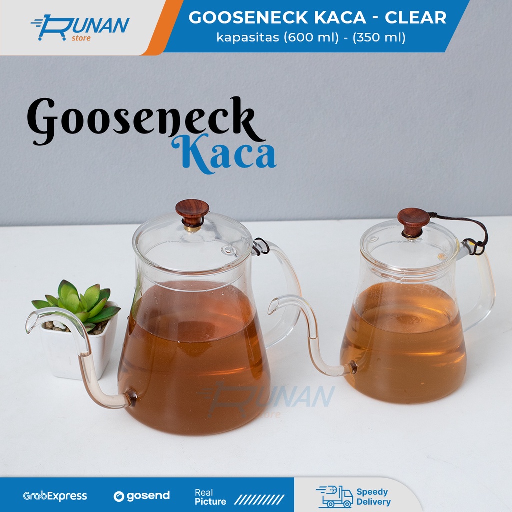 Jual Gooseneck Kettle 350 ml Teko Leher Angsa Kaca Manual Brew Teko ...
