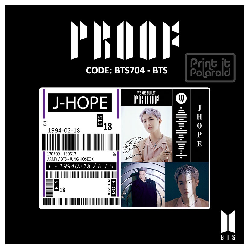 Jual STIKER foto KPop Proof BTS album casing hp laptop buku diy boyfie ...