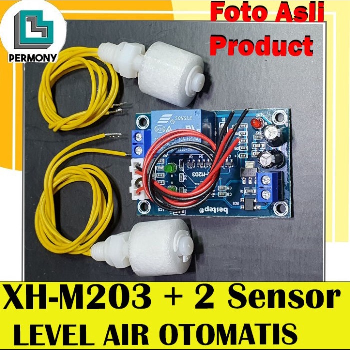 Jual Water Level Switch Control sensor air otomatis XH-M203+2 Sensor ...