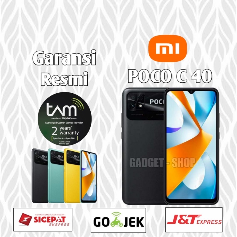 Jual XIAOMI POCO C40 3/32 4/64 Garansi resmi tam | Shopee Indonesia