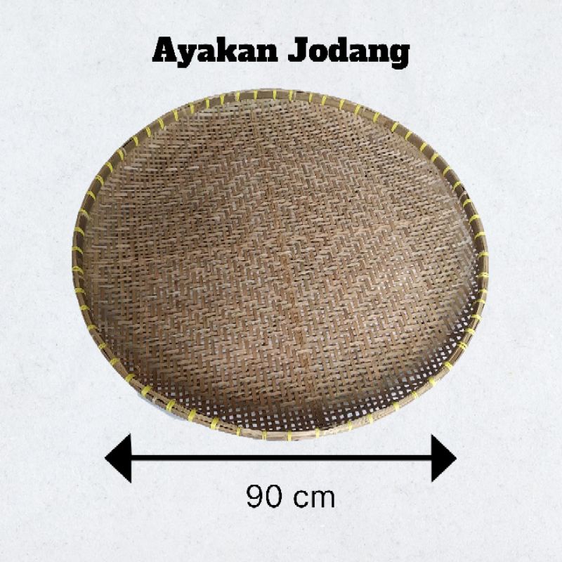 Jual Tampah Bambu Jumbo 75 90 110 cm Ayakan Jodang Tampir Bambu Awitali ...