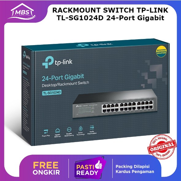 Jual TP LINK TP-Link TL-SG1024D 24-Port Gigabit RACKMOUNT SWITCH TPLINK ...
