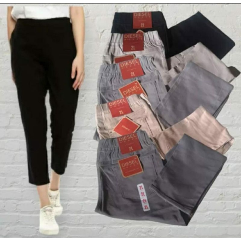 Jual diesel chinos wanita brands ori | Shopee Indonesia