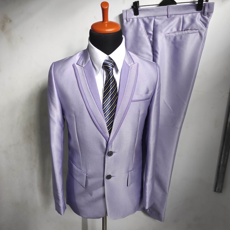 Jual Podo Moro 1 stel jas semi woll kilap DENIM, SAGE GREEN jas wedding jas nikah jas pernikahan ...