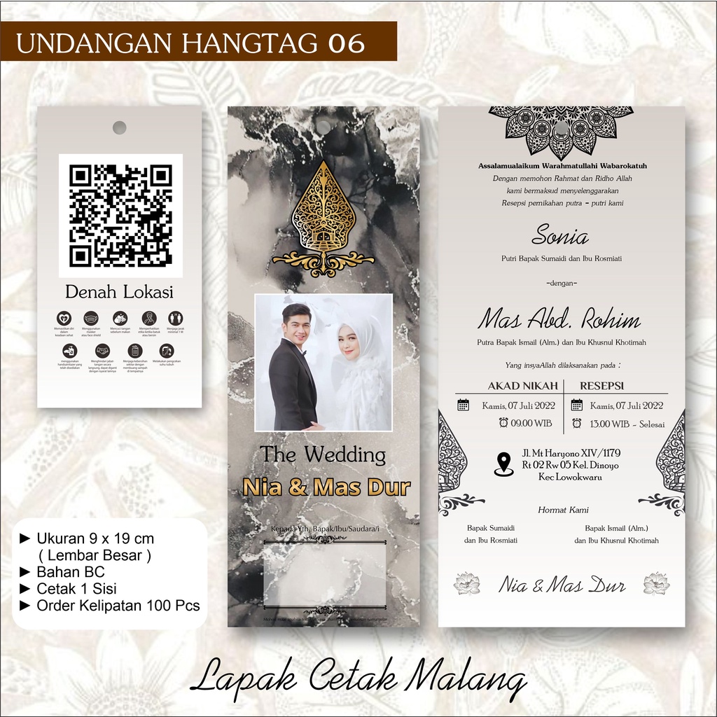 Jual Undangan Hangtag | Shopee Indonesia