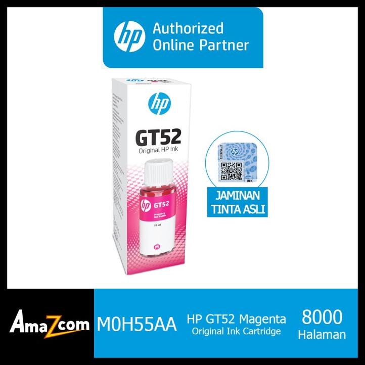 Jual Hp Gt52 Magenta Original Ink Bottle ( M0H55Aa ) | Shopee Indonesia