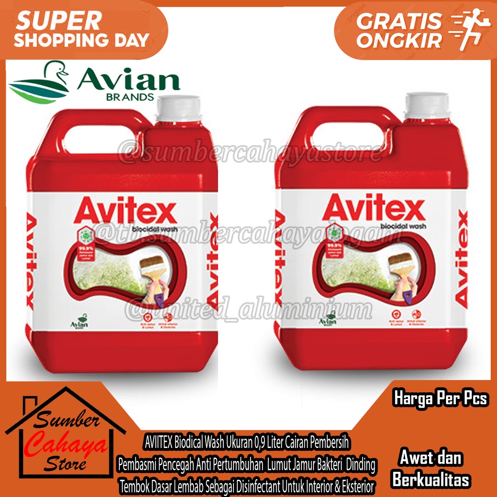 Jual Avitex Biodical Wash 900 Ml Cairan Penghilang Lumut Jamur Pembasmi ...