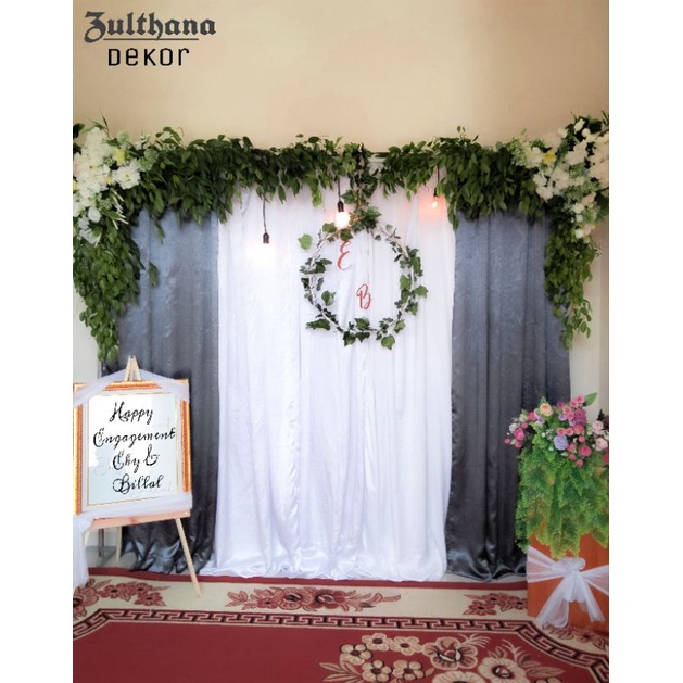 Jual Dekorasi Backdrop Lamaran Khitanan Tasyakuran dsb 7 | Shopee Indonesia
