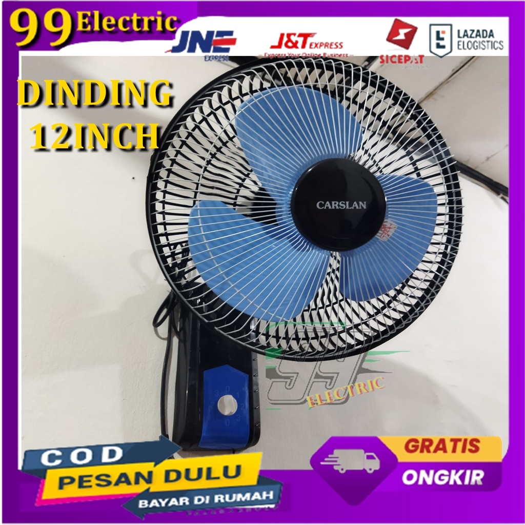 Jual KIPAS ANGIN DINDING 12 INCH carslan. KIPAS TEMBOK/ WALLFAN, KIPAS ...