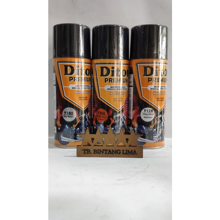 Jual PAKET 3 KALENG Cat Semprot Diton Premium Candy Red Violet blue ...