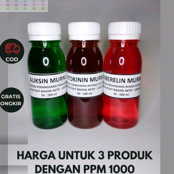 Jual zpt hormon auksin sitokinin giberilin dalam kemasan 100ML ASLI ...