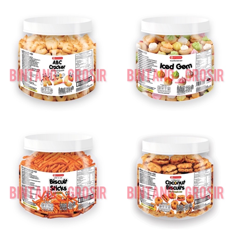 Jual VFoods ABC Biscuits/VFoods Iced gem Biscuits/VFoods Biscuit sticks ...