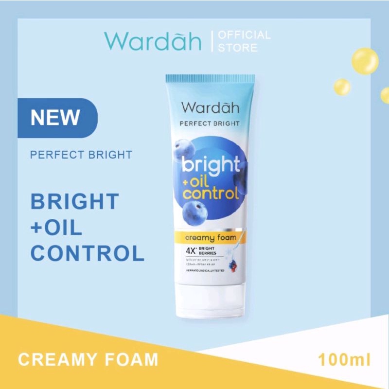 Jual Wardah Perfect Bright Creamy Foam Bright + Oil Control | Shopee ...