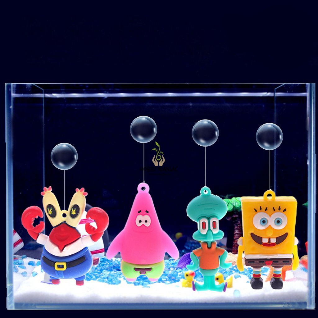 Jual Hiasan Akuarium Spongebob Floating Aquarium High Quality | Shopee ...