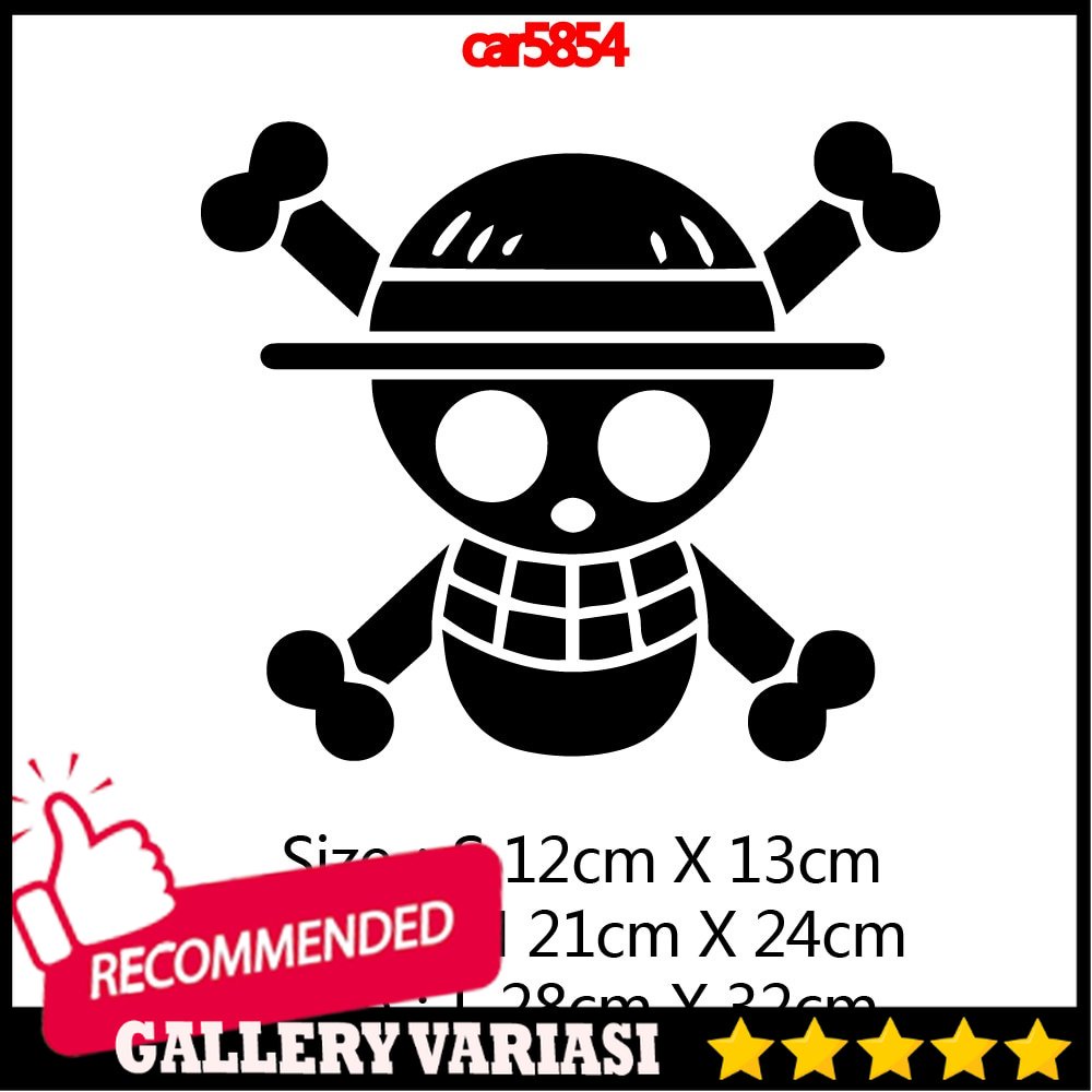 Jual Stiker Vinyl Desain Mango Good Luffy One Piece Untuk Aksesoris ...