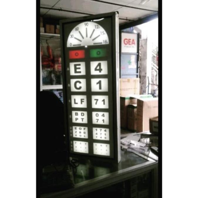 Jual Snellen Chart Elektrik Remote / Alat Baca Test Mata | Shopee Indonesia