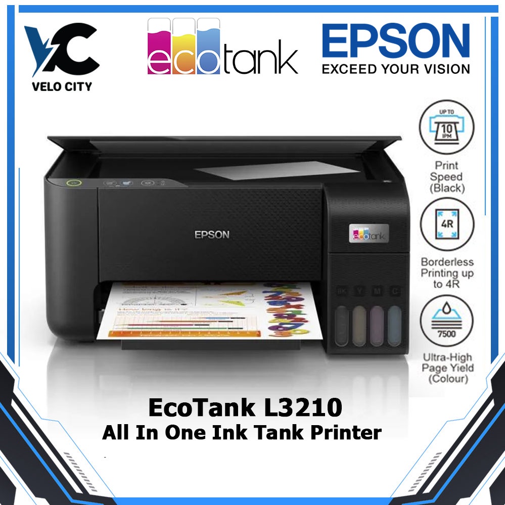 Jual Printer Epson L3210 All in One Ink Tank Printer - Original Garansi Resmi | Shopee Indonesia