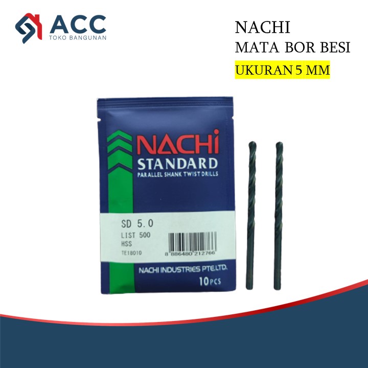 Jual NACHI 5 MM MATA BOR BESI HSS - NACHI MATABOR BESI HSS 5MM | Shopee ...