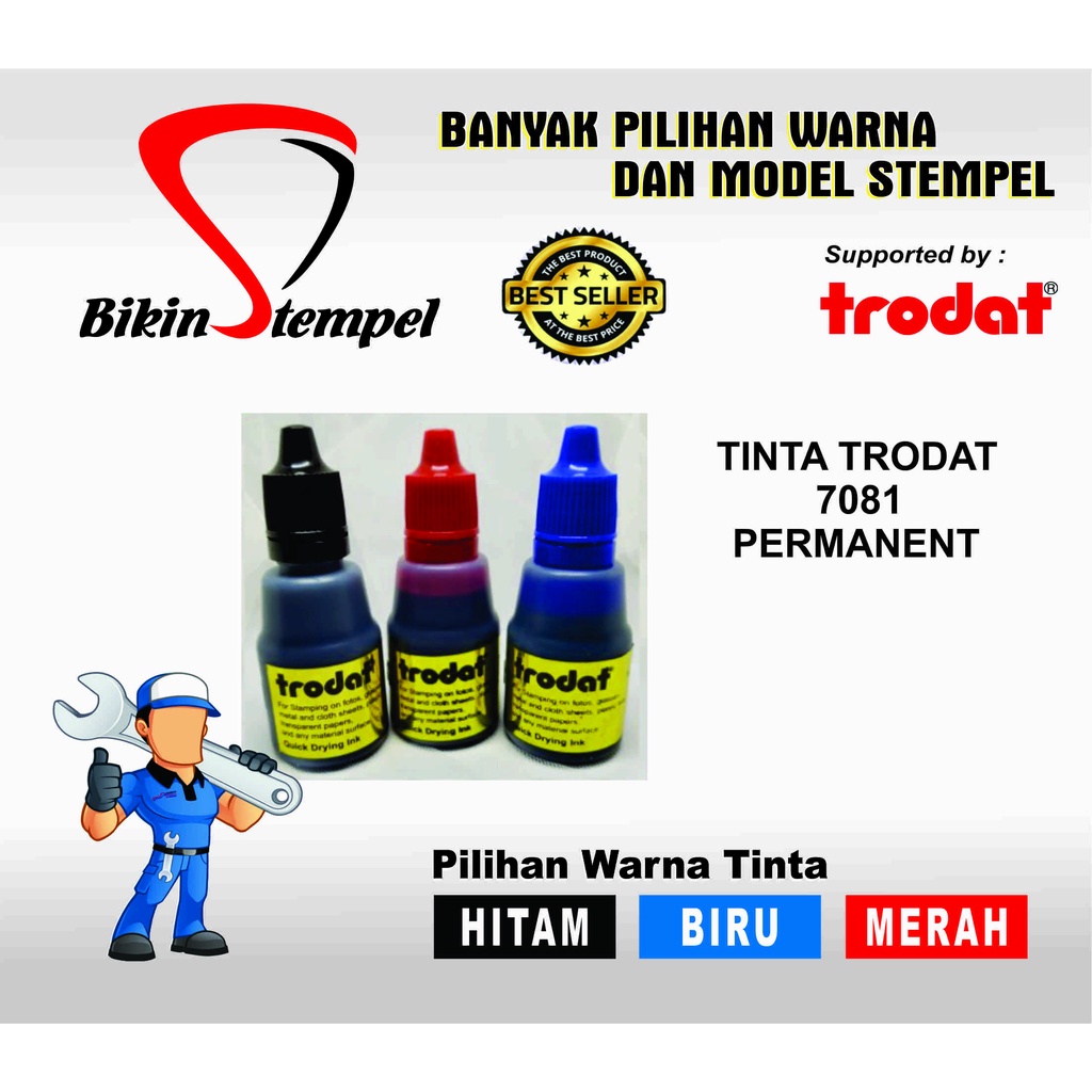 Jual Tinta Stempel Trodat 7081 Permanent | Shopee Indonesia