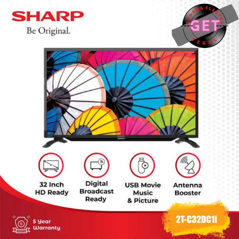 Jual TV LED SHARP 32 INCH ~ 2T-C32DD1i [DIGITAL READY] 5 TAHUN GARANSI ...