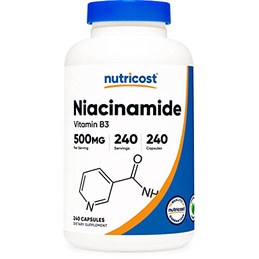 Jual Nutricost Niacinamide (Vitamin B3) 500mg, 240 Capsules - Non-GMO, Gluten Free, Flush Free ...