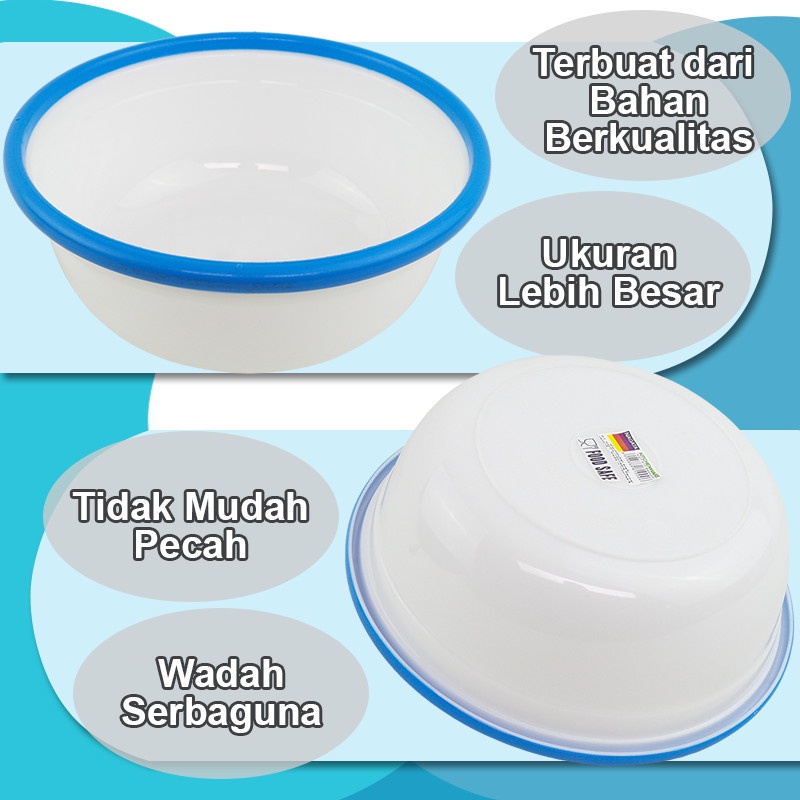 Jual Baskom Nagata - Baskom Cuci - Baskom Bulat Putih - Wadah Cuci ...