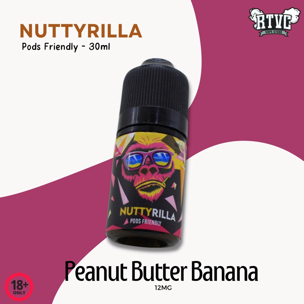 Jual NUTTYRILLA Peanut Butter Chocolate Banana Pods 30ml 12mg by IJC ...