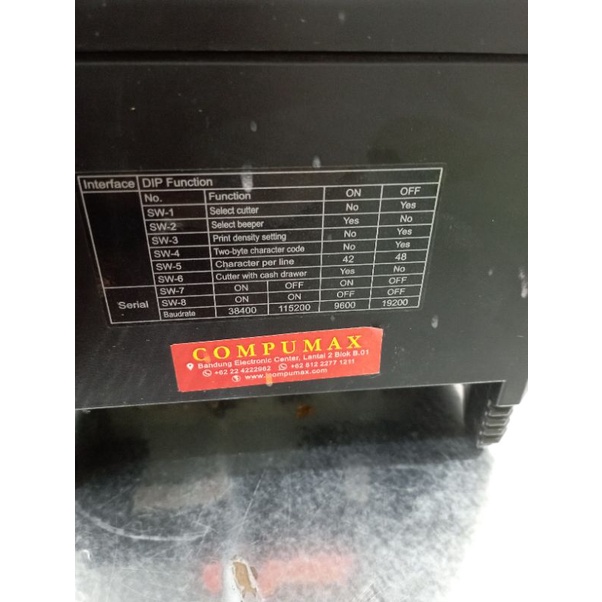 Jual thermal printer bekas iware iw-800 /printer struk/kasir second ...