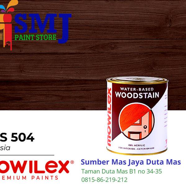 Jual Cat Woodstain Kayu MOWILEX Water Based warna Akasia ukuran 1 Liter ...