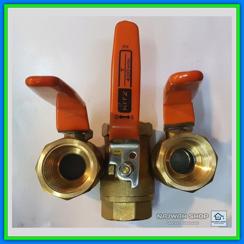 Jual Stop Kran Ball Valve 1" inch Kitz Class 400 WOG Brass Kuningan Origin Japan Murah ...