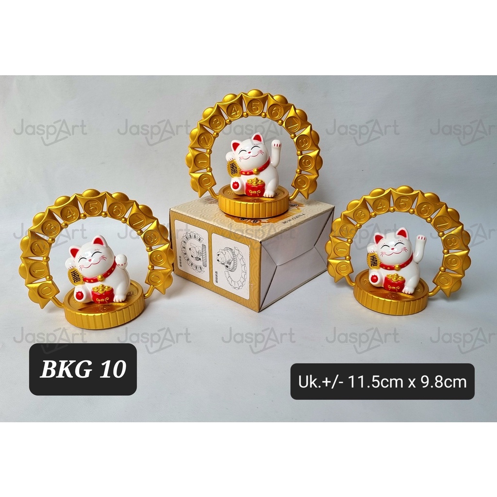 Jual Patung Pajangan Kucing Hoki Keberuntungan Lucky Cat Rejeki Maneki ...